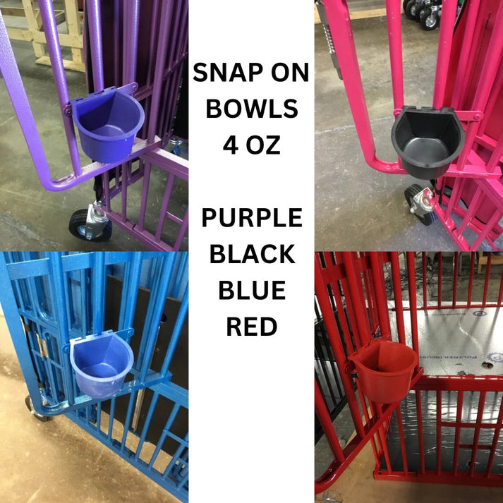 Snap-on Bowl | Plastic Dog Feeding Bowls | Best In Show Trolleys